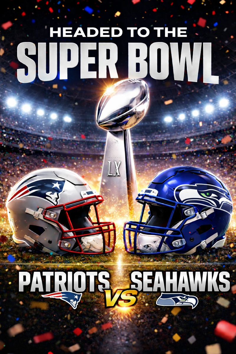 Headed to Super Bowl LX - Patriots vs. Seahawks – Game Day Legends