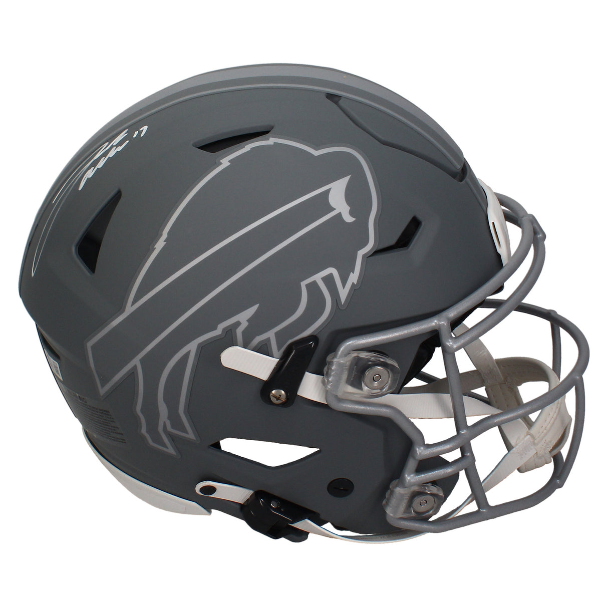 Josh Allen Autographed Buffalo Bills Slate Authentic SpeedFlex Helmet ...