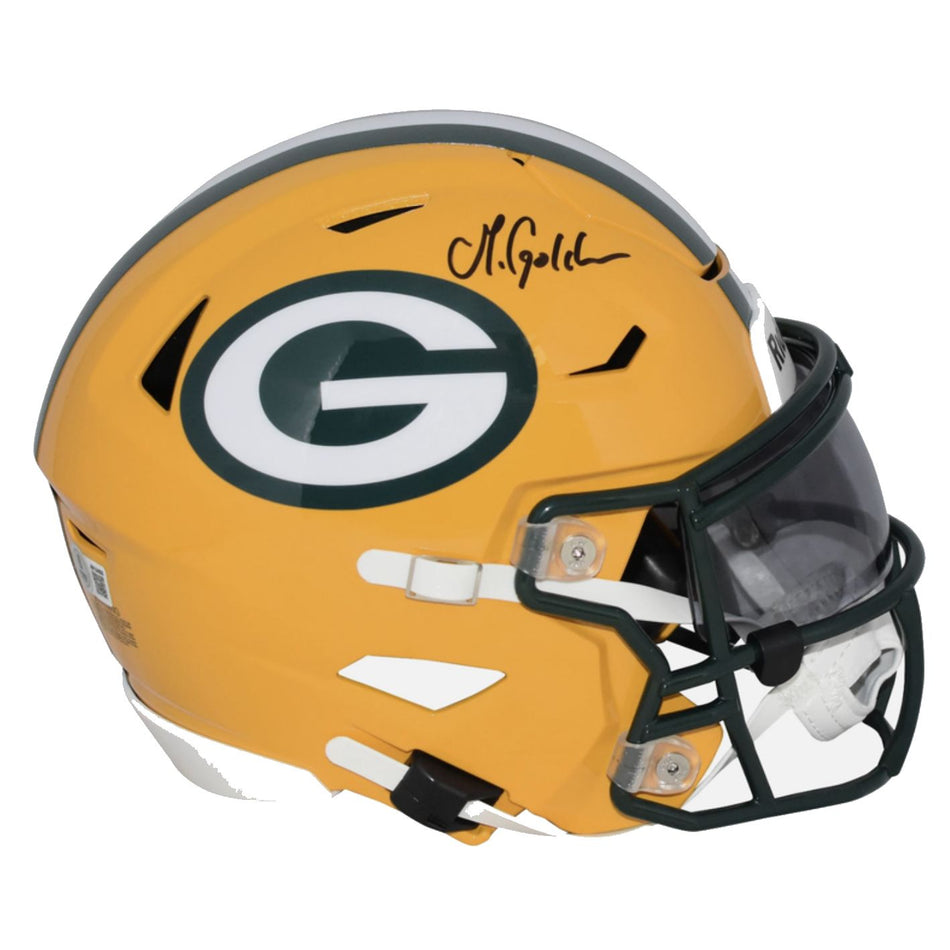 Matthew Golden Autographed Green Bay Packers Speedflex MIDI Helmet Bec ...